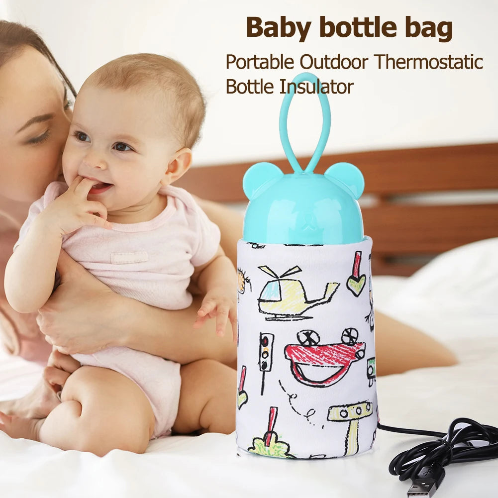 “Portable USB Baby Bottle Warmer | Travel Milk Heating Bag – Hamza ...