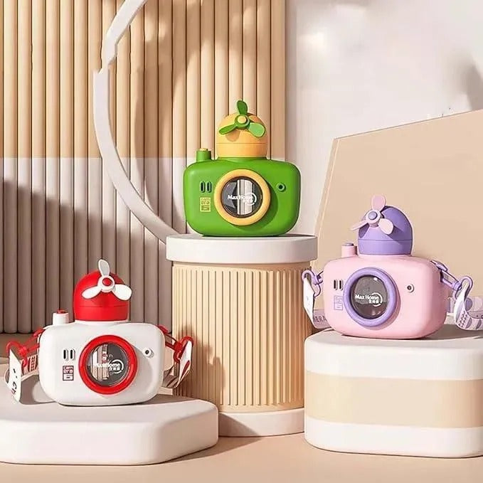 Cute Children Drinking Camera Bottle (550 ml) – Fun Leak-Proof Water B ...